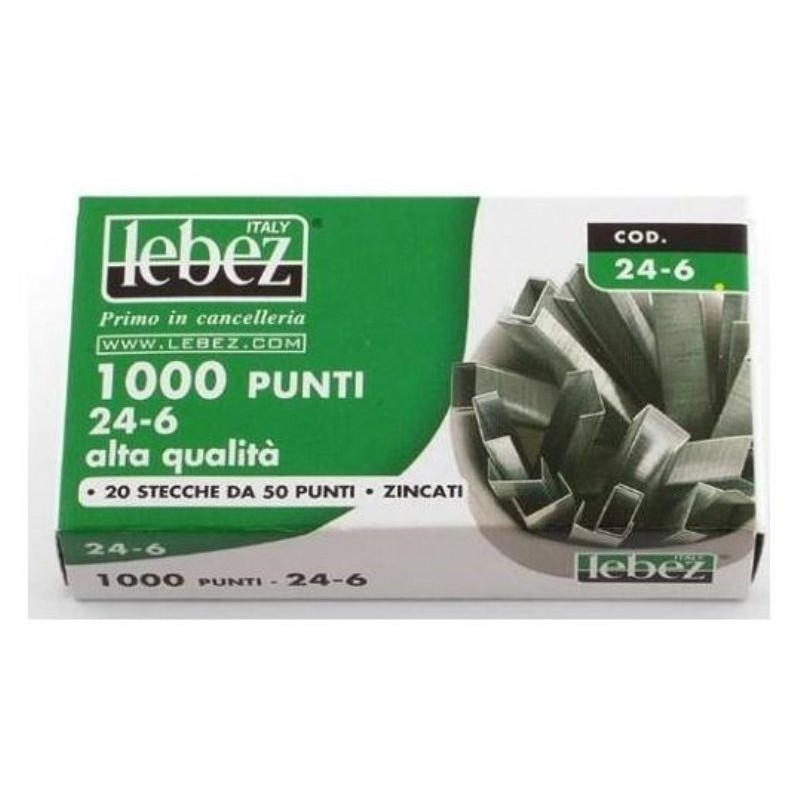 Punti Zincati 6mm 1000 Pz di Lebez