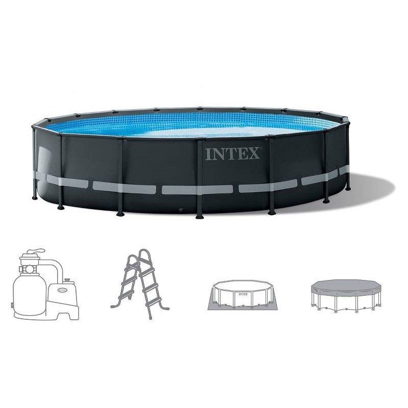 Piscina Ultra Xtr Frame 488x122 Cm Pompa a Sabbia, Scaletta Doppia ...