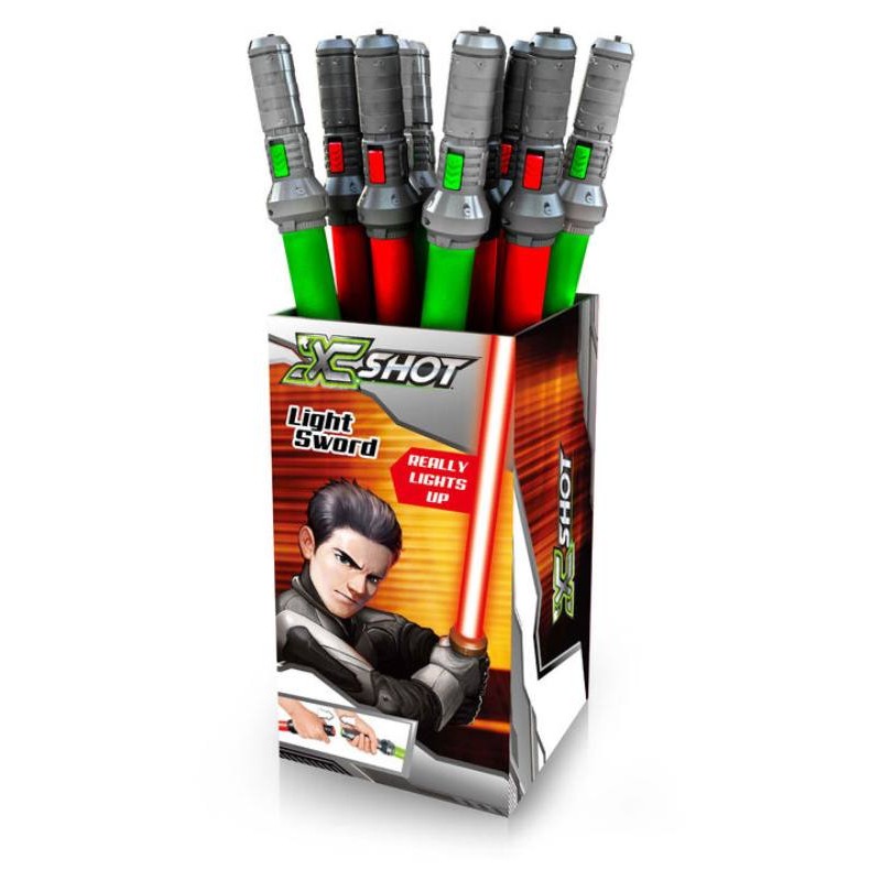 X-Shot Light Swords, Sword With Hangtag,Dump Bin Pdq di Zuru X-Shot