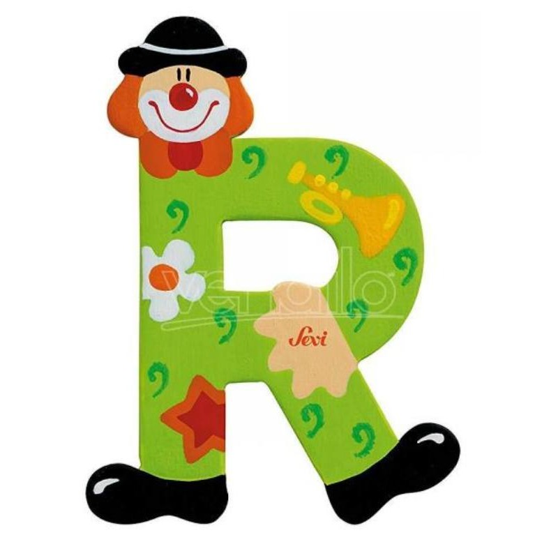 Lettera R Clown di Trudy