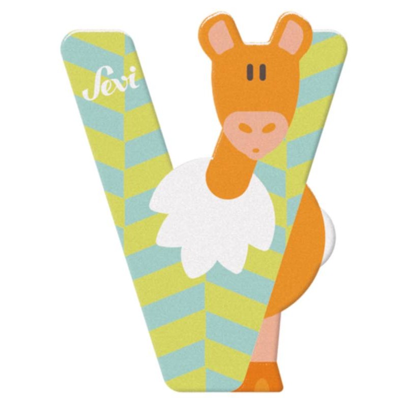 Lettera V Vicugna di Sevi Alfabeto Animali