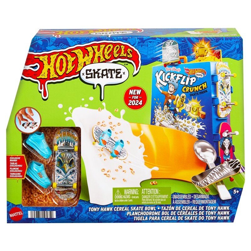 Skate Park Box di Cereali di Mattel Hotwheels
