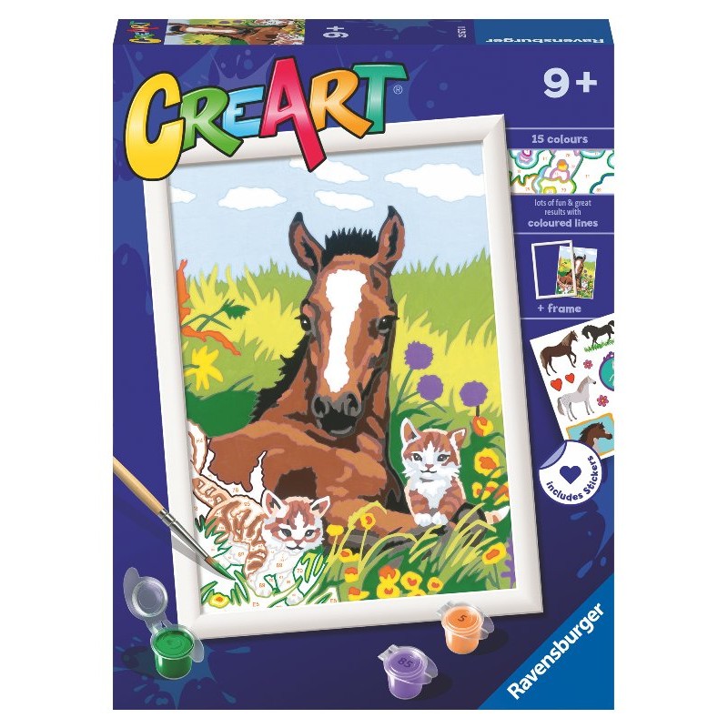 Creart Puledro con Gattini di Ravensburger Creart Kids