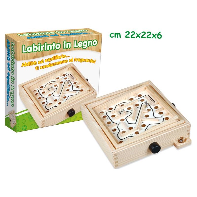 Gioco Labirinto in Scatola Cm 20x20 di Teorema