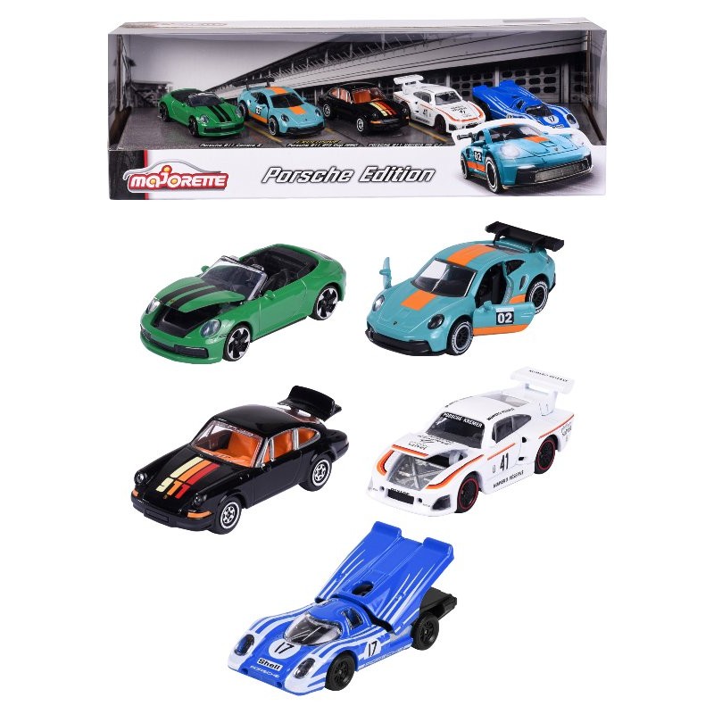 Majorette Porsche Motorsport Gift Pack 5 Pz, Due Modelli Esclusivi di ...